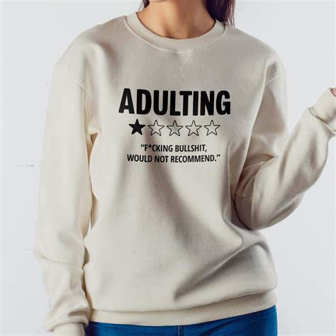 Funny Svg File Adulting Sucks Quote Digital Files Vector Would Not