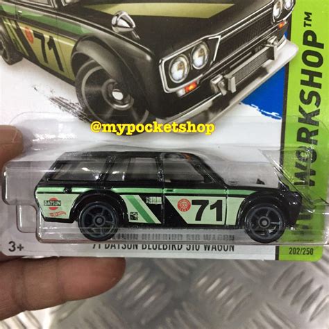 Hot Wheels Datsun Bluebird Wagon 510 Black 2015 Hotwheels Workshop