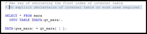 SAP ABAP Table Expressions To Read Modify Internal Table