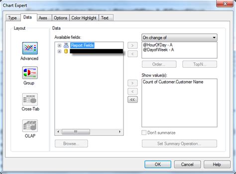 How Do I Achieve A Multi Series Line Chart In Crystal Reports Stack Overflow