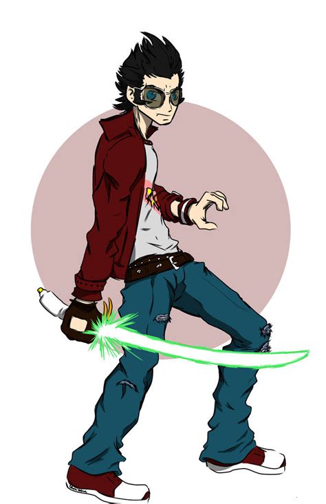 Travis Touchdown No More Heroes By Groundnova On Deviantart