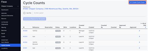 Creating Cycle Counts Via Csv Upload Flexe Creating Cycle Counts Via Csv Upload Flexe