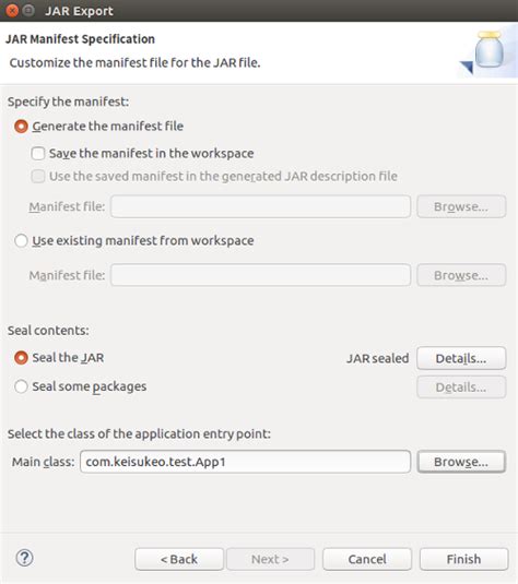 Eclipse での JAR ファイルの作成 コンパイルとプログラムの実行 Java の基本 Java 入門