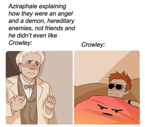 𝘼𝙣𝙜𝙚𝙡𝙞𝙘 Good Omens Talks And Headcanons Good Omens Book Husband Meme