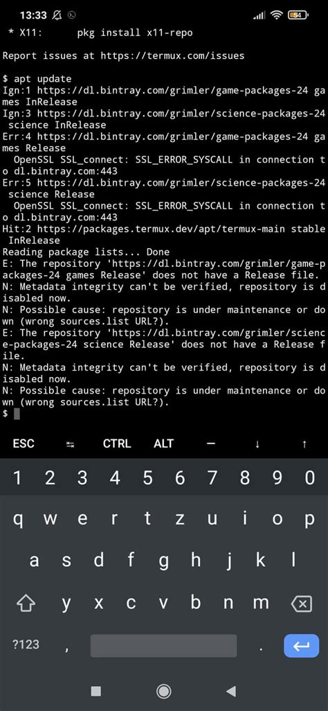 Apt Update Error If I Add Comand Apt Update It Send Me This
