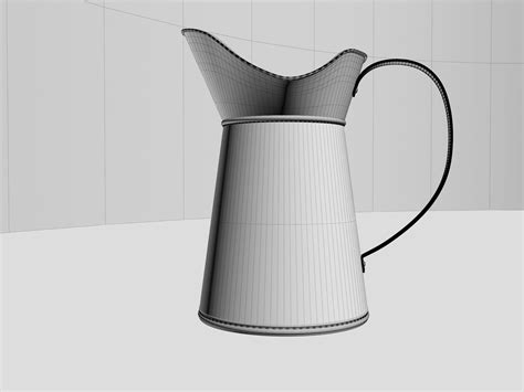 전통적인 녹색 에나멜 금속 용기 3d 모델 19 Max Fbx Obj Free3d