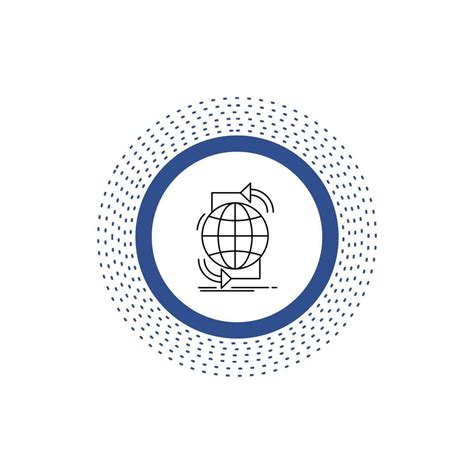 Connectivity Global Internet Network Web Line Icon Vector Isolated