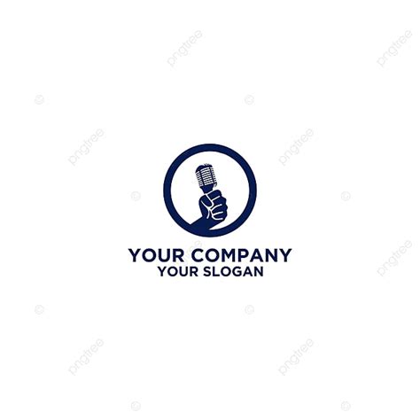 간단한 팟 캐스트 로고 디자인 Pngtree에서 무료로 다운로드 할 수있는 템플릿