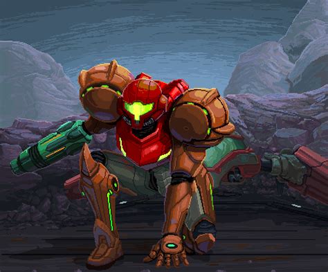 Artstation Metroid Prime 4 Pixel Art