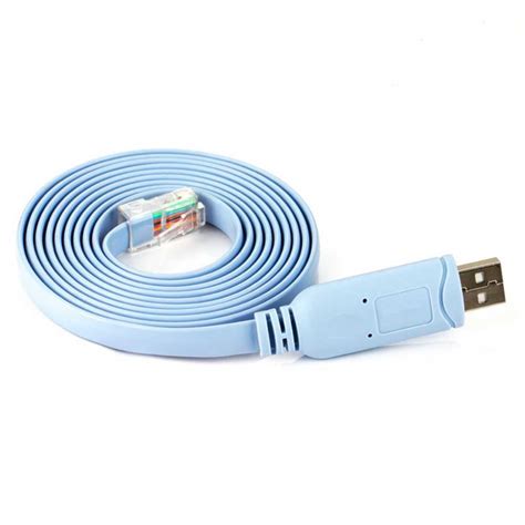 For H C For Cisco USB To RJ Adapter Cable Router Rollover Console USB Console Cable Console