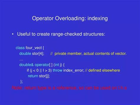 Ppt Mastering Operator Overloading And Inheritance In C Powerpoint Presentation Id949394