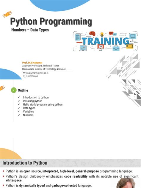 1 python introduction pdf python programming language integer