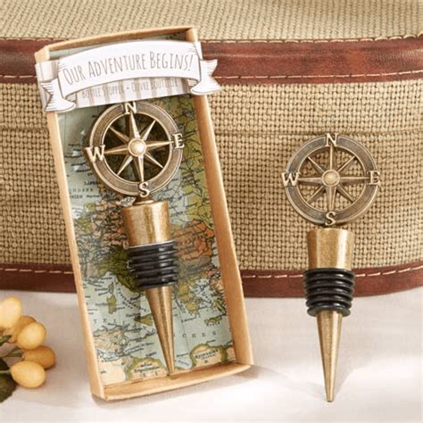Vintage Compass Wine Stopper