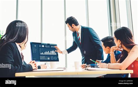 Business Data Dashboard Analysis By Ingenious Computer Software Investment Application Display