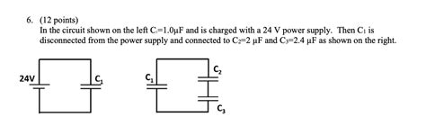 solved 6 12 points in the circuit shown on the left