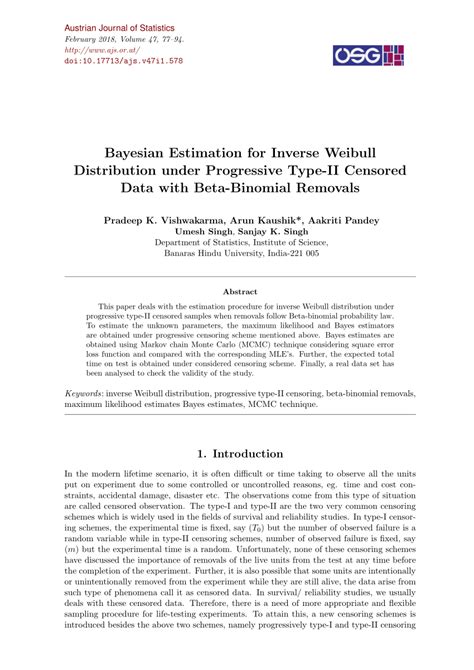 Pdf Bayesian Estimation For Inverse Weibull Distribution Under