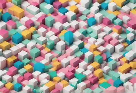 Premium Vector Colorful Cubes Background 3d Render Colorful Cubes Background 3d Render 3d