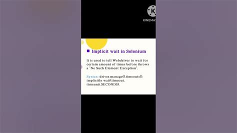 Implicit Waitseleniumautomation Selenium Youtube
