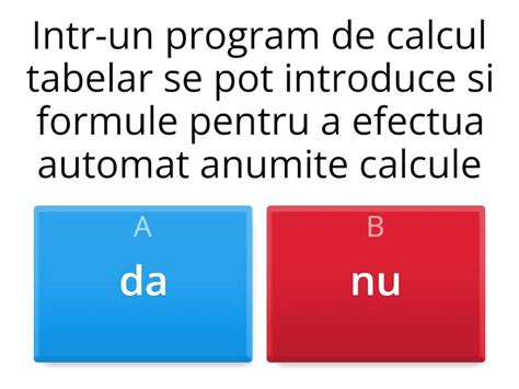 Calcul Tabelar Clasa Gheorghe Tatarescu Tg Jiu Quiz