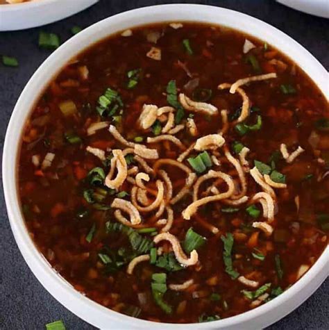 Veg Manchow Soup Indo Chinese Soup Cooking Carnival