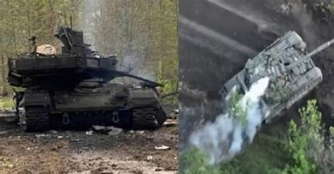 포착 제자리서 뱅뱅우크라군에 파괴된 러 유령 탱크의 굴욕