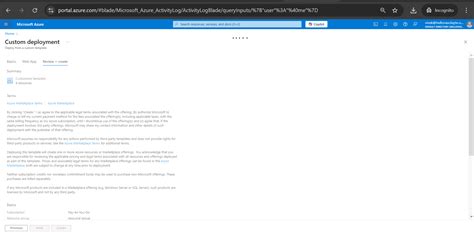 Azure Portal Is Getting Stuck While Creating The Bot Deployment