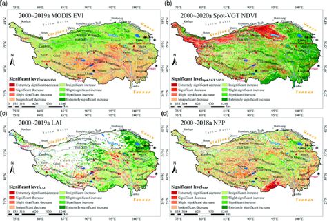 Spatiotemporal Variation Of Vegetation Over The Past Two Decades For Download Scientific