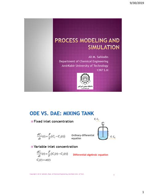 Modeling Simre3 Pdf Ordinary Differential Equation Physics