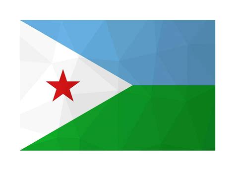 Vector Isolated Illustration Official Symbol Of Djibouti National