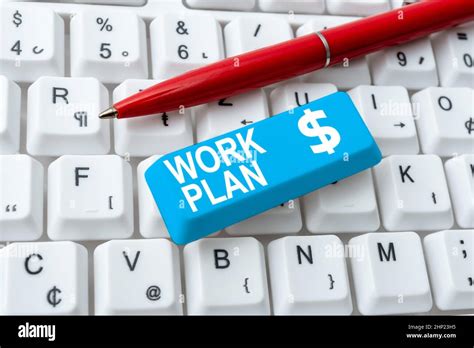 Text Showing Inspiration Work Plan Business Idea Project To Be Accomplished And Outlines How It