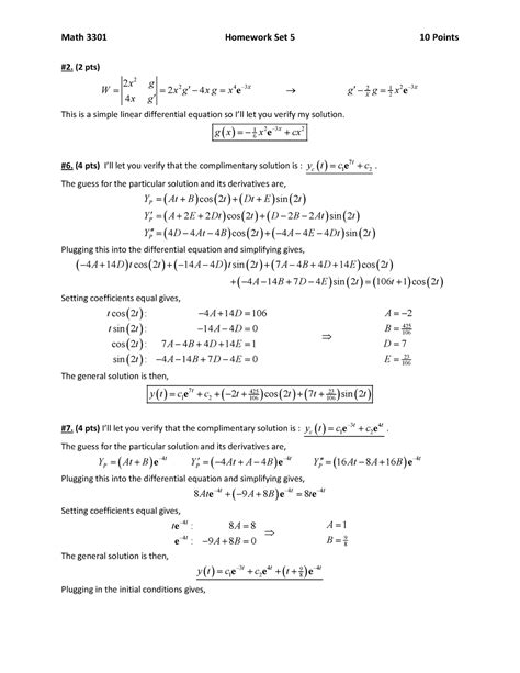 17fall Hwk 05 Soln Warning Tt Undefined Function 32 Math 3301 Homework Set 5 10 Points 2