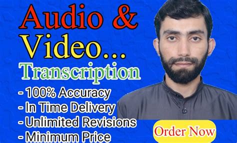 Provide Transcription Of Your Audios And Videos In One Day By