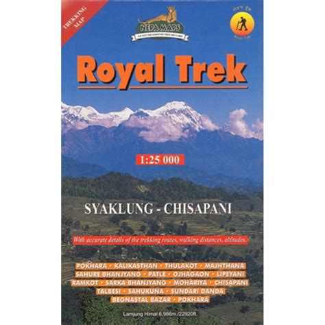 Royal Trek Syaklung Chispani Nepa Map Na513 Himalayan Map House