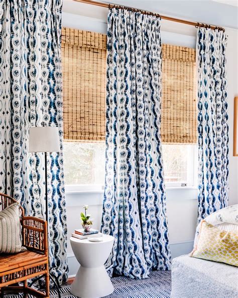 Light Blue Patterned Curtains Living Room
