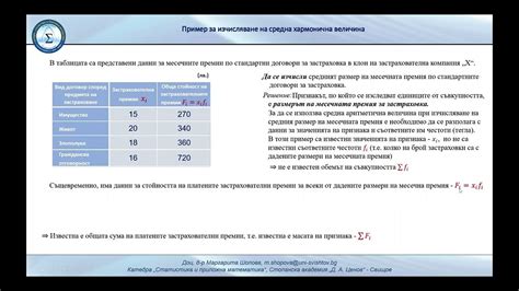 Изчисляване на средна хармонична величина Youtube