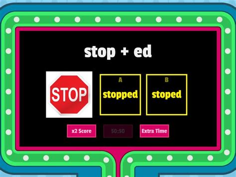 double drop or just add suffix gameshow quiz