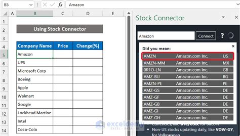 How To Get Live Stock Prices In Excel 4 Easy Methods Exceldemy