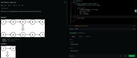 Day 44 Of 100daysofcodechallenge Reverse Linked List Harsh Dayal