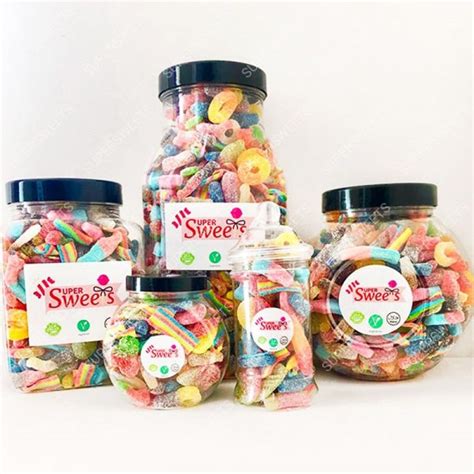 Vegan Fizzy And Sour Jelly Sweet Mix Jar My Super Sweets Shop