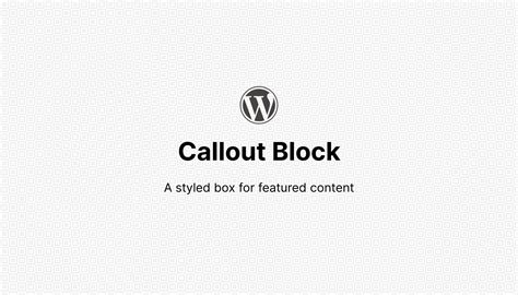 github roelmagdaleno callout block add a styled box for featured