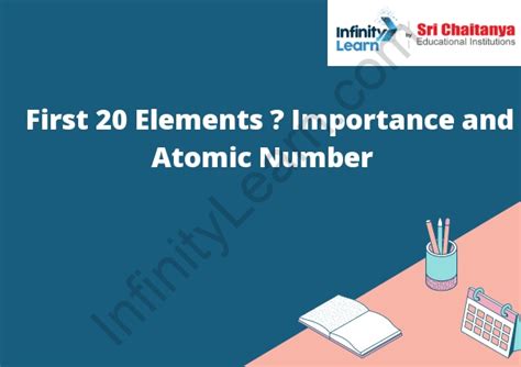First 20 Elements Importance And Atomic Number Infinity Learn