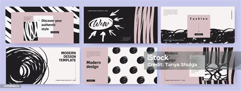 기업 정체성 브랜딩 소셜 미디어 광고 프로모션을위한 현대 미술 스타일의 창조적 인 표지 또는 수평 포스터 추상적 인 손으로 그린