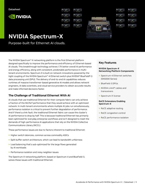Nvidia Bluefield 3 Dpu Datasheet