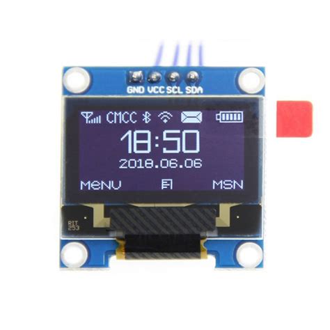 Display Pantalla OLED Azul Color Azul Progresando Com