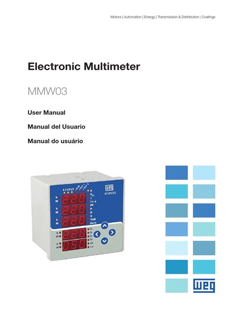 Electronic Multimeter User Manual Manual Del Usuario Manual Do Usuário
