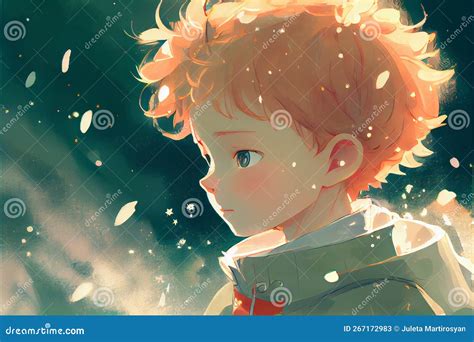 drawn little prince generative ai stock illustration illustration of
