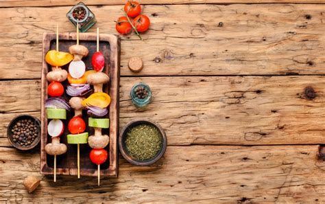 พื้นหลังเคบับผักอาหารเสียบย่าง รูปถ่าย และรูปภาพสำหรับดาวน์โหลดฟรี Pngtree