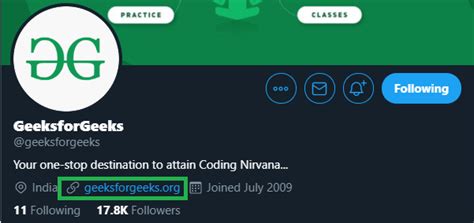 Python Tweepy Getting The Url Of A User Geeksforgeeks