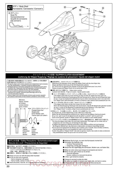 Kyosho EP Ultima RB Racing Sports Manual RCScrapyard Radio Controlled Model Archive