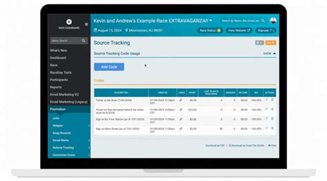 Custom Source Tracking Runsignup